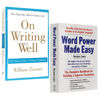 wordpower made easy单词的力量+on writingwell英文写作指南英文原版英语词汇写作工具书可搭韦氏字根词根词典韦小绿