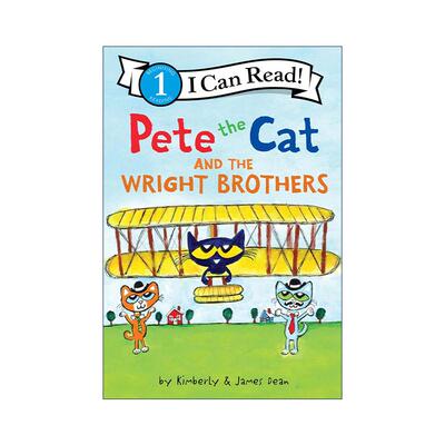 英文原版 Pete the Cat and the Wright Brothers 皮特猫和莱特兄弟 I Can Read level 1分级阅读 英文版 进口英语原版书籍