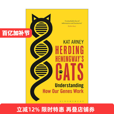 英文原版 Herding Hemingway's Cats 海明威的猫 基因是如何运作的 凯特·阿尼 英文版 进口英语原版书籍