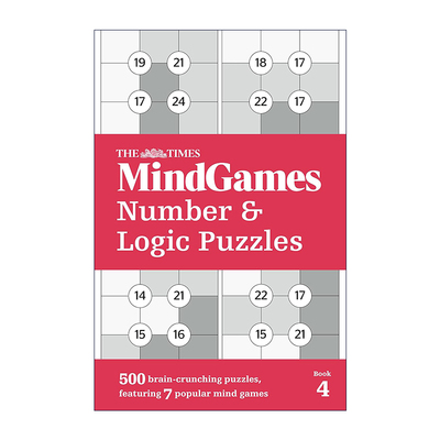 英文原版 The Times MindGames Number & Logic Puzzles Book 4 泰晤士报 头脑游戏系列数字与逻辑谜题书 英文版 进口英语原版书籍