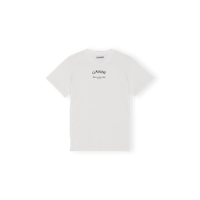 全新圆领短袖GANNI印花