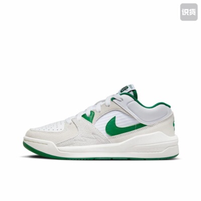 Jordan Stadium 90 GS 低帮 儿童篮球鞋 白绿DX4399-103黄