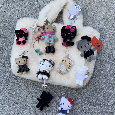 包包挂件猫猫可爱女生毛绒小公仔