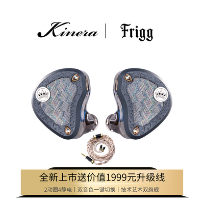 KINERA/王者时代FRIGG弗丽嘉入耳式挂耳HIFI耳机2圈4静电双调音