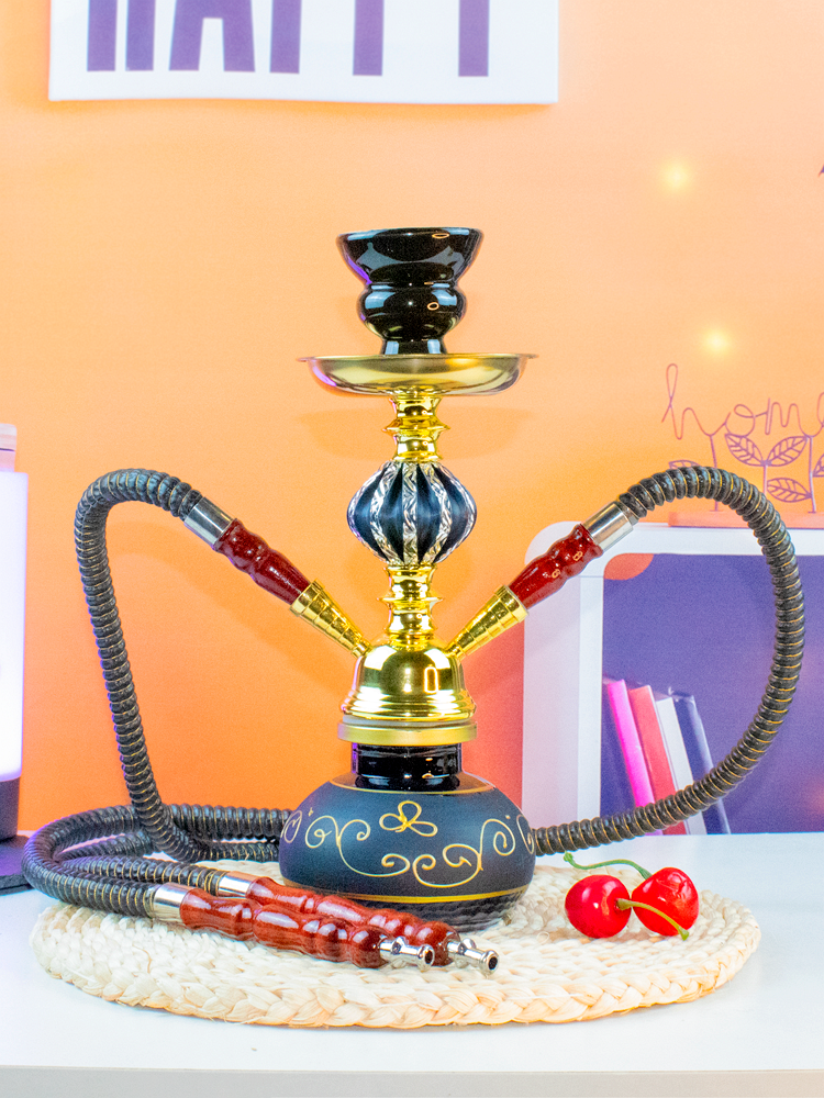 Hookah Full Suit Small Arabic Hookah For Home Single Double Glass High ...