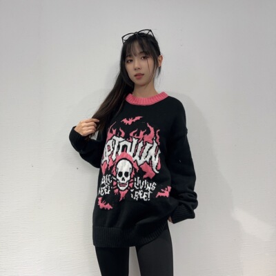 PAULASARA美式街头潮流针织衫