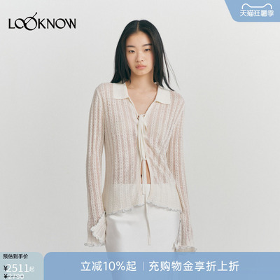 roderic wong x LOOKNOW设计师品牌2026年春夏新品针织系带上衣