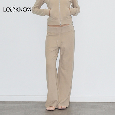 【柔感机能】madeinormal LOOKNOW26秋季新品螺旋结抽绳阔腿裤女