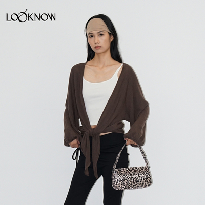 【随性有型】madeinormal X LOOKNOW26秋季新品深棕系带收腰开衫