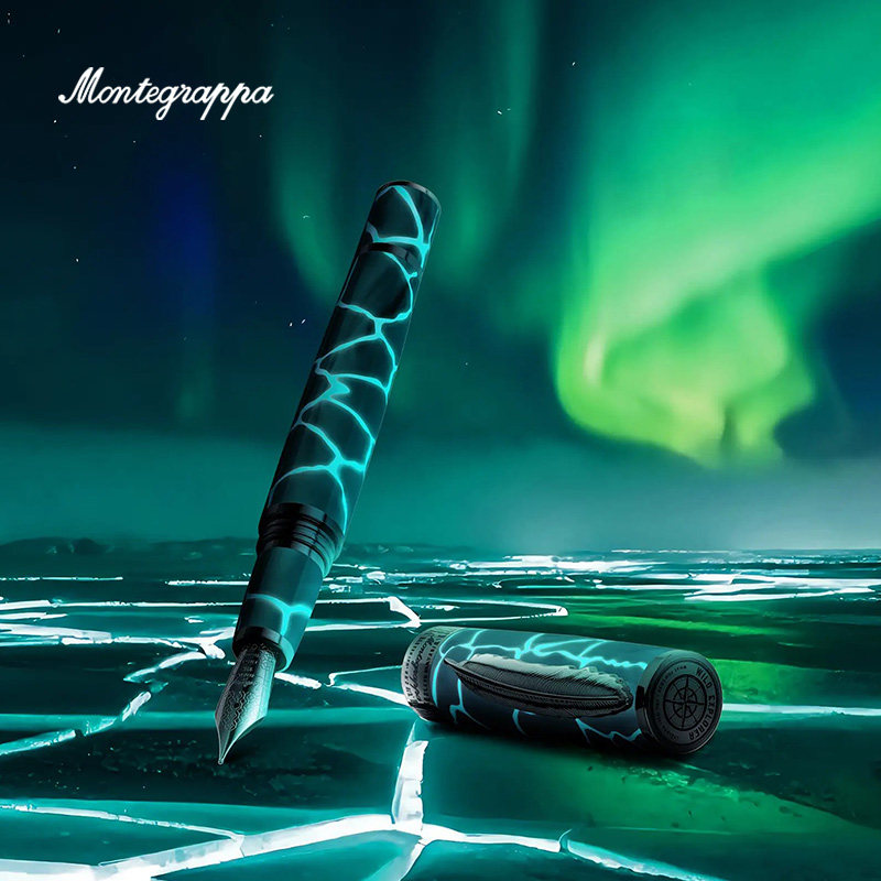 【新品预定】Montegrappa/万特佳意大利原装进口北极冰极光系列高档钢笔礼品男士女士高端礼盒墨水笔商务礼盒
