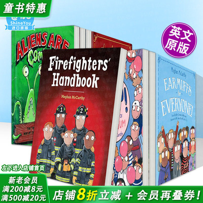 【现货】消防员手册【Meghan McCarthy绘本多册选拍】泡泡糖发明/垃圾反思/耳罩发明等Firefighters' Handbook英文儿童科普故事书