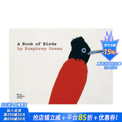 【预售】鸟类图册：汉弗莱·奥申 a Book of Birds 原版英文艺术画册画集 正版进口书