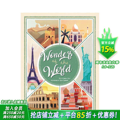 【预售】世界奇迹：伟大建筑地图集 Wonders of the World:Atlas of the Most Spectacular Monuments英文儿童插画科普绘本进口书