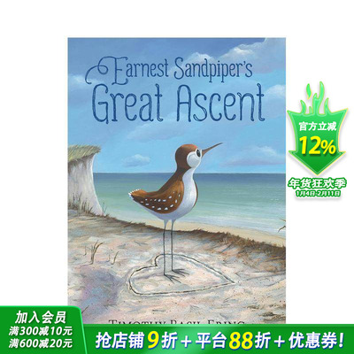 【预售】鹬的真诚伟大攀登 Earnest Sandpiper’s Great Ascent 英文儿童插画故事绘本 进口童书