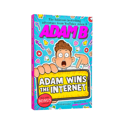 【现货】亚当称霸互联网 Adam Wins the Internet 英文小说故事 英语拓展阅读进口书 油管明星AdamB 奇幻冒险读物