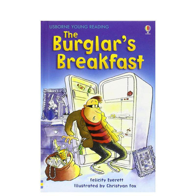 【预售】【Usborne分级阅读1】窃贼的早餐 The Burglar's Breakfast 精装英文儿童分阶阅读 英语早教故事课外书 进口童书
