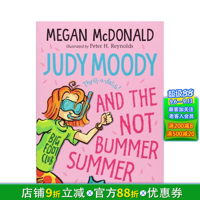 【现货】英文原版 朱迪·穆迪不是傻瓜 Judy Moody & Not Bummer 儿童英语章节小说故事阅读 12岁以上 进口图书 善优童书