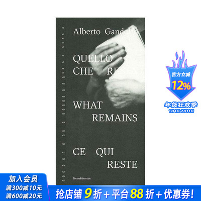 【预售】阿尔贝托?甘多夫：留存之物 Alberto Gandolfo : What Remains 原版英文摄影作品集肖像 正版进口书