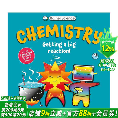 【预售】巴舍科学：化学：引发大反应 Basher Science: Chemistry: Getting a Big Reaction 英文儿童插画科普绘本 进口童书