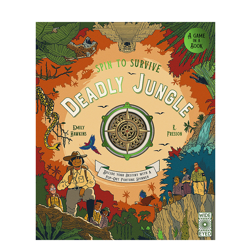 【现货】英文原版 旋转生存：致命丛林 Spin to Survive: Deadly Jungle 精装艺术插画绘本 儿童进口英语图书 善优童书