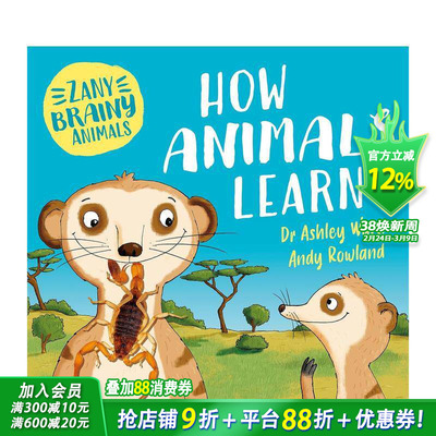 【现货】奇智动物：动物如何学习 Zany Brainy Animals: How Animals Learn 英文儿童插画科普绘本 进口童书