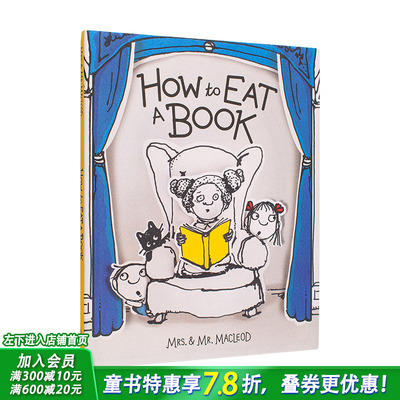 【现货】如何吃掉一本书 巴诺书店年度绘本 How to Eat a Book 英文儿童插画故事绘本 进口童书