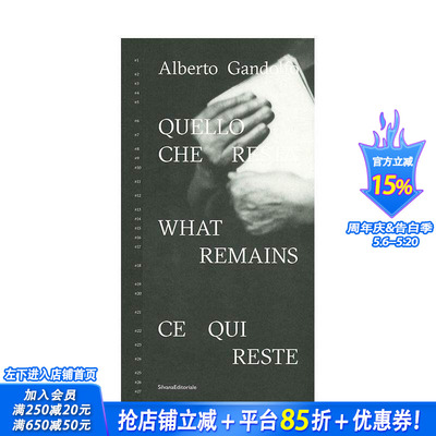 【预售】阿尔贝托?甘多夫：留存之物 Alberto Gandolfo : What Remains 原版英文摄影作品集肖像 正版进口书