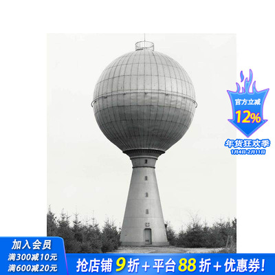 【预售】英文原版 贝歇夫妇：工业建筑美学摄影 Bernd & Hilla Becher 摄影师艺术 正版进口图书画册 善优图书