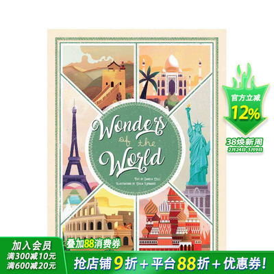 【预售】世界奇迹：伟大建筑地图集 Wonders of the World:Atlas of the Most Spectacular Monuments英文儿童插画科普绘本进口书