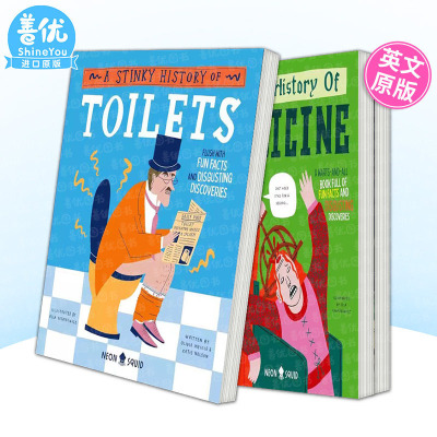 【现货多册选拍】古怪的历史：病态的医学史/厕所史/失败史 Wacky Histories:A Sick History of Medicine英文儿童趣味科普进口书