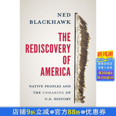 【现货】英文原版 重新发现美国：原住民与美国历史的消除 The Rediscovery of America 英文人文历史 正版进口书籍 善优图书