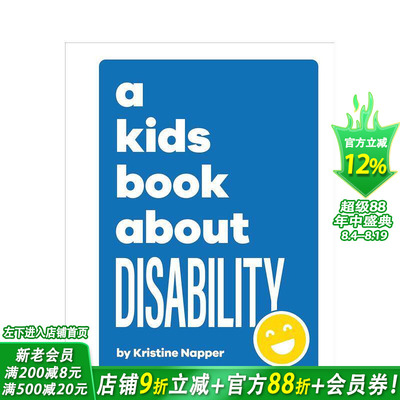 【预售】【给孩子的书】残障 正念引导价值观培养 【A Kids Book About】Disability 英文儿童绘本进口童书 DK Children