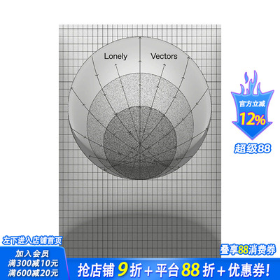 【预售】英文原版 孤独的矢量图 Lonely Vectors 建筑设计 正版进口图书画册