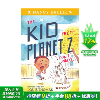 【预售】【Kid From Planet Z】2：Don\'t Sneeze!别打喷嚏 英文儿童章节书【善优童书】