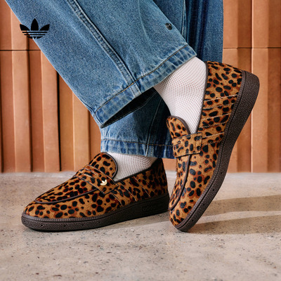 阿迪达斯三叶草女豹纹板鞋乐福鞋
