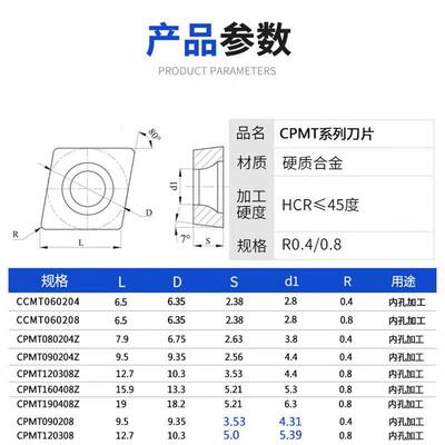 新款替代刀片CPMT080204Z 090204 090308 120408 1604080 060包邮