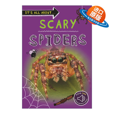 英文原版 It's All About Scary Spiders 关于 可怕的蜘蛛 英文版 进口英语原版书籍