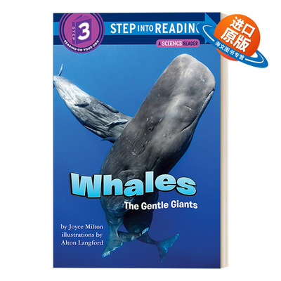 英文原版 Step into Reading 3 - Whales The Gentle Giants 鲸鱼 温柔的巨人 英文版 进口英语原版书籍