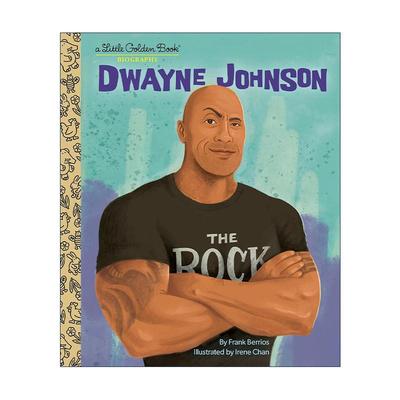 英文原版 Dwayne Johnson Little Golden Book Biographies道恩·强森传记 巨石强森 兰登书屋精装小金书 英文版 进口英语原版书籍