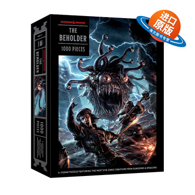 英文原版 The Beholder Puzzle A Dungeon and Dragons Jigsaw Puzzle 邪眼版拼图 龙与地下城 1000块拼图 英文版 进口英语书籍