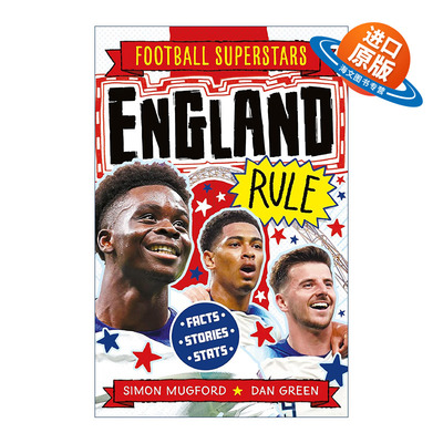 英文原版 Football Superstars: England Rule 足球明星特辑 英格兰队 儿童运动人物科普百科 英文版 进口英语原版书籍