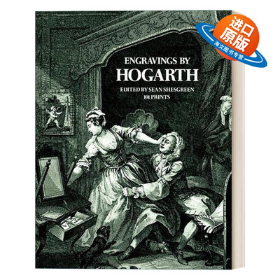 英文原版 Engravings by Hogarth 霍加斯版画101幅 英国绘画之父 英文版 进口英语原版书籍