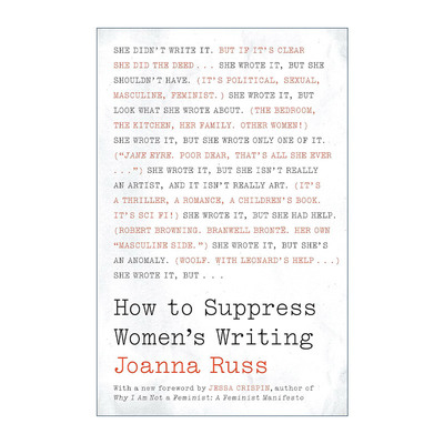英文原版 How to Suppress Women's Writing 如何抑止女性写作 乔安娜·拉斯 英文版 进口英语原版书籍