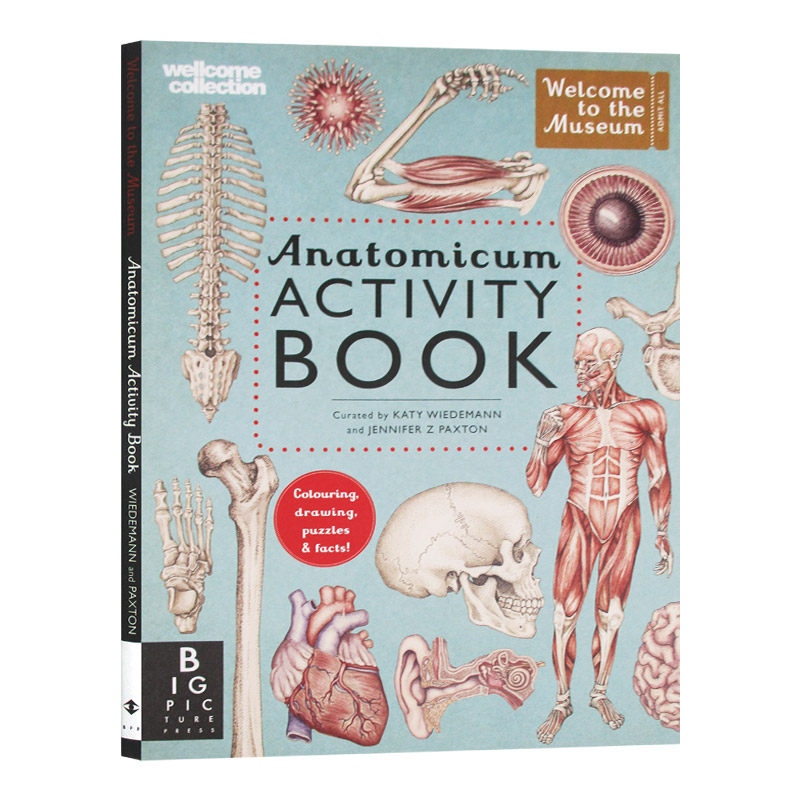 欢迎来到博物馆系列解剖馆活动书英文原版 Anatomicum Activity Book Welcome To The Museum人体英文版 ...