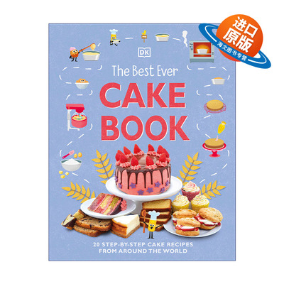 英文原版 The Best Ever Cake Book 有史以来至好的蛋糕书 20个蛋糕来自世界各地的食谱 精装 英文版 进口英语原版书籍