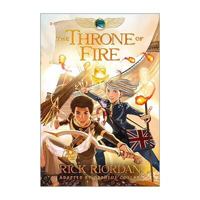 英文原版 The Kane Chronicles 02 The Throne of Fire 埃及守护神系列2 凯恩与烈焰王座 漫画版 Percy Jackson波西杰克逊第三季