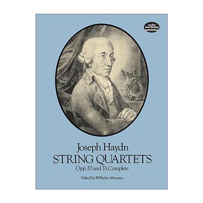英文原版 String Quartets Opp.20 and 33 Complete 约瑟夫·海顿弦乐四重奏全谱 英文版 进口英语原版书籍
