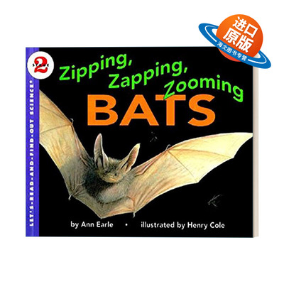 英文原版绘本 Let's Read and Find Out 2 Zipping Zapping  Zooming Bats 自然科学启蒙L2 蝙蝠的秘密 英文版 进口英语原版书籍