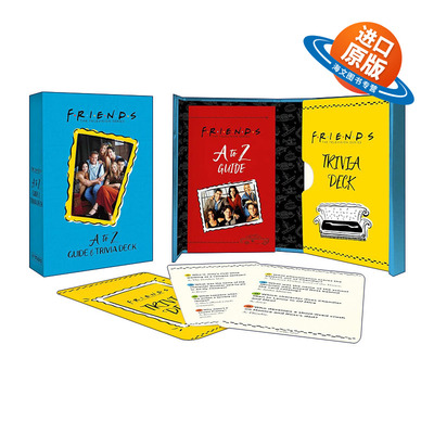英文原版 Friends A to Z Guide and Trivia Deck 老友记 知识问答卡 英文版 进口英语原版书籍