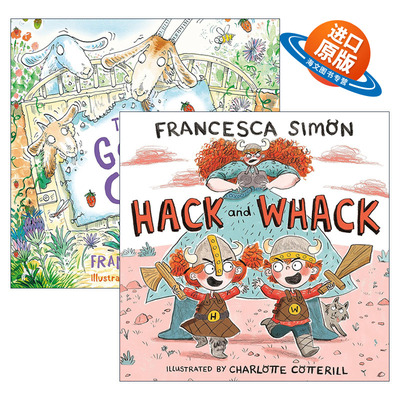 英文原版 Francesca Simon 儿童故事绘本2册套装 Goat Cafe 山羊咖啡 Hack and Whack 小小维京人 英文版 进口英语原版书籍